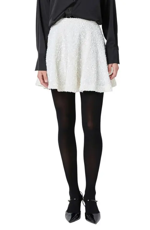 Endless Rose Sequin Mini Flared Skirt