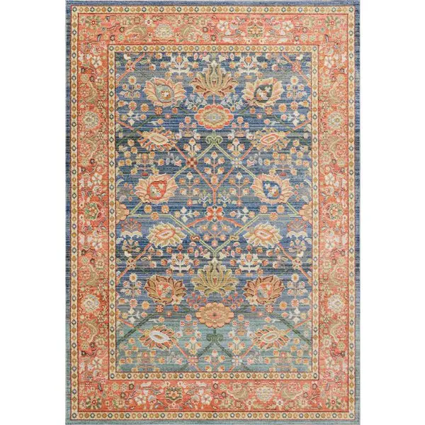 JONATHAN Y Alba Modern Faded Peshawar Area Rug - Plum/terracotta