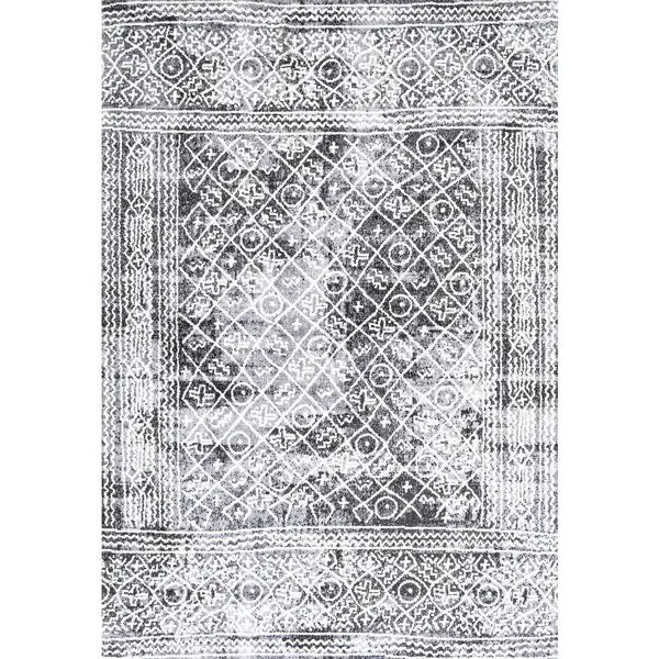 JONATHAN Y Iften Moroccan Geometric Distressed Area Rug
