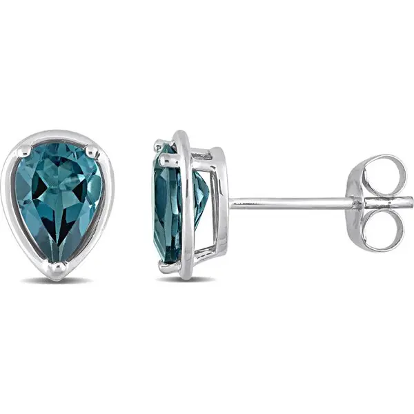JULIANNA B. 14k White Gold London Stud Earrings