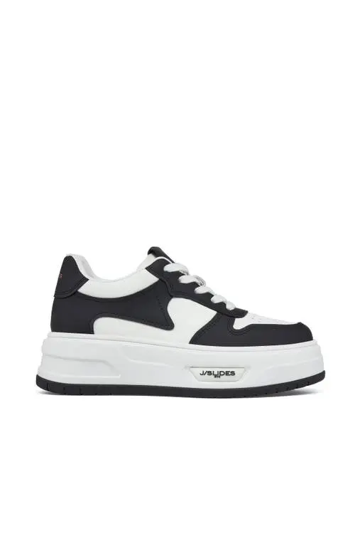 J/SLIDES NYC Pearl Platform Sneakers - Black/white