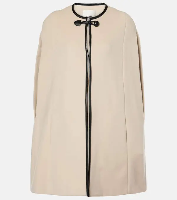 Isabel Marant Wool And Cashmere-blend Cape
