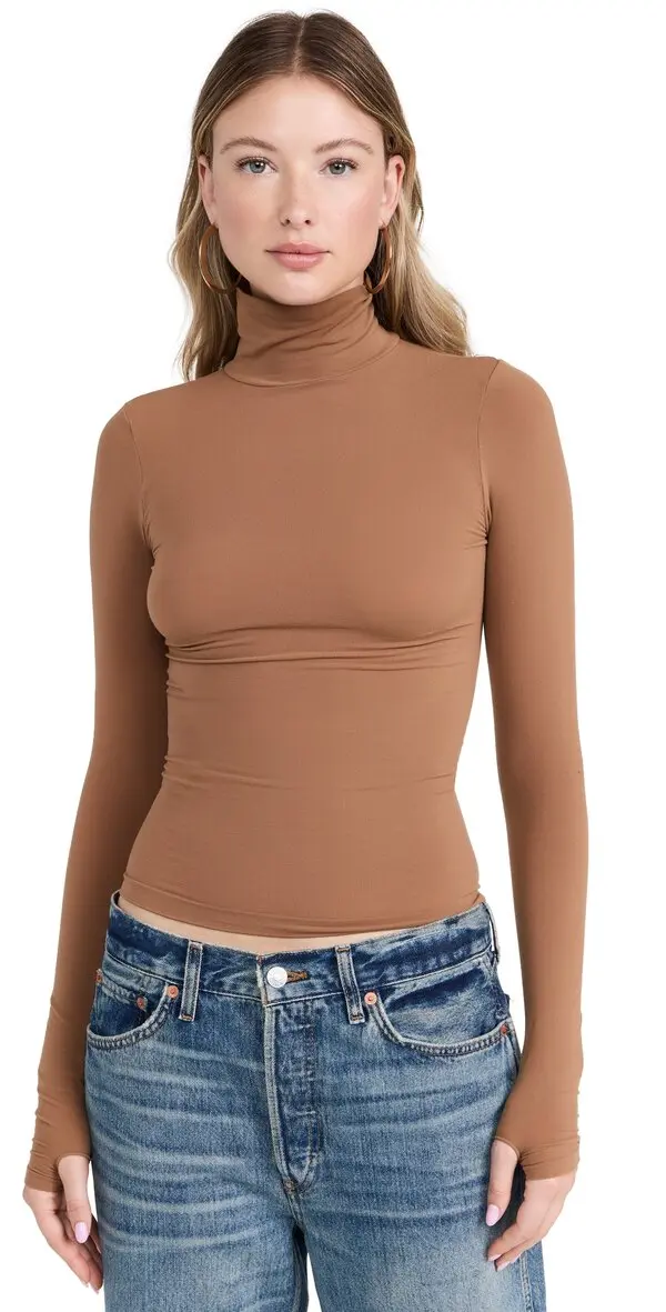 Commando Ballet Body Turtleneck - Cocoa
