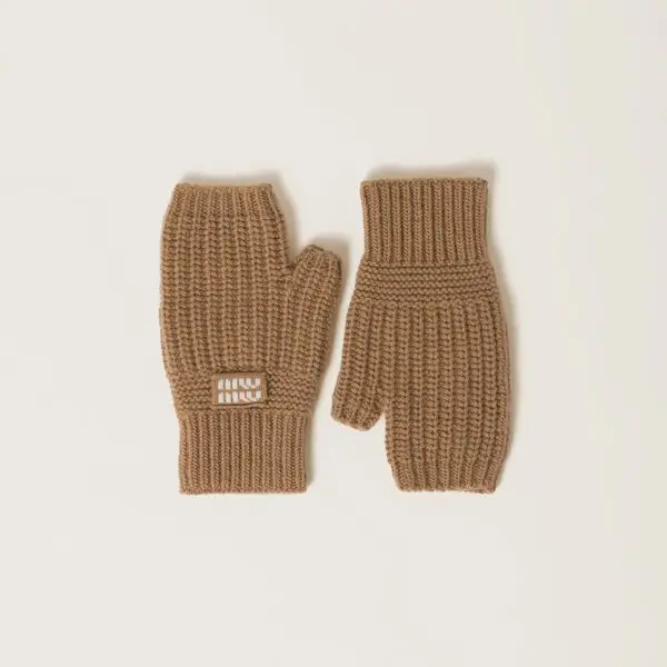 Miu Miu Wool And Cashmere Mittens