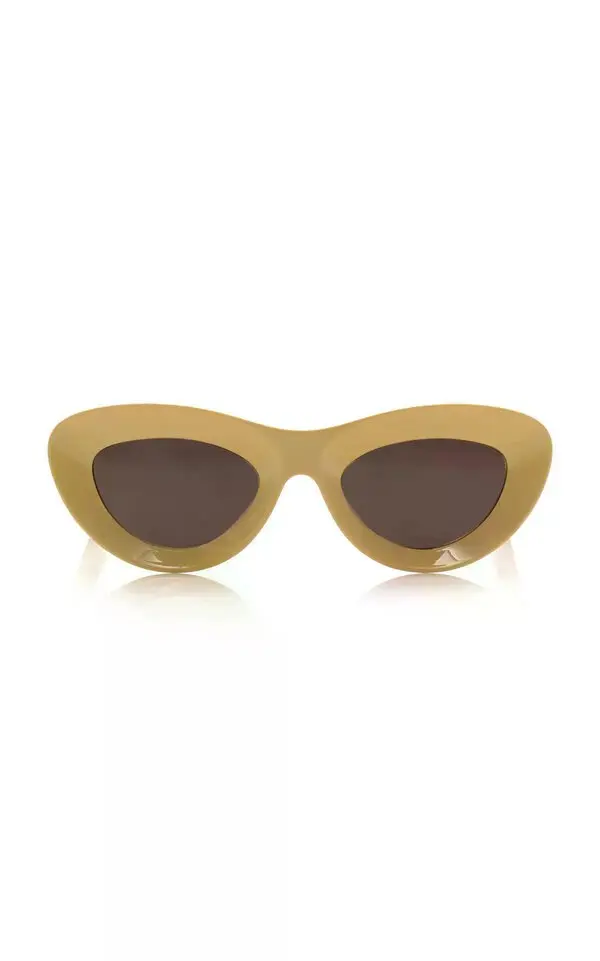Bottega Veneta Avant Garde Cat-eye Sunglasses - Yellow