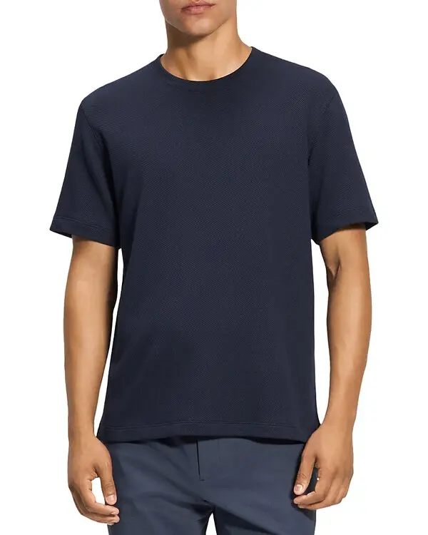 Theory Delroy Textured Tee - Baltic