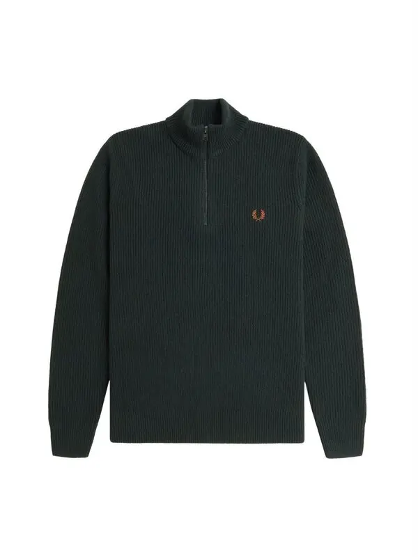 Fred Perry Zip-up Lambswool Shirt