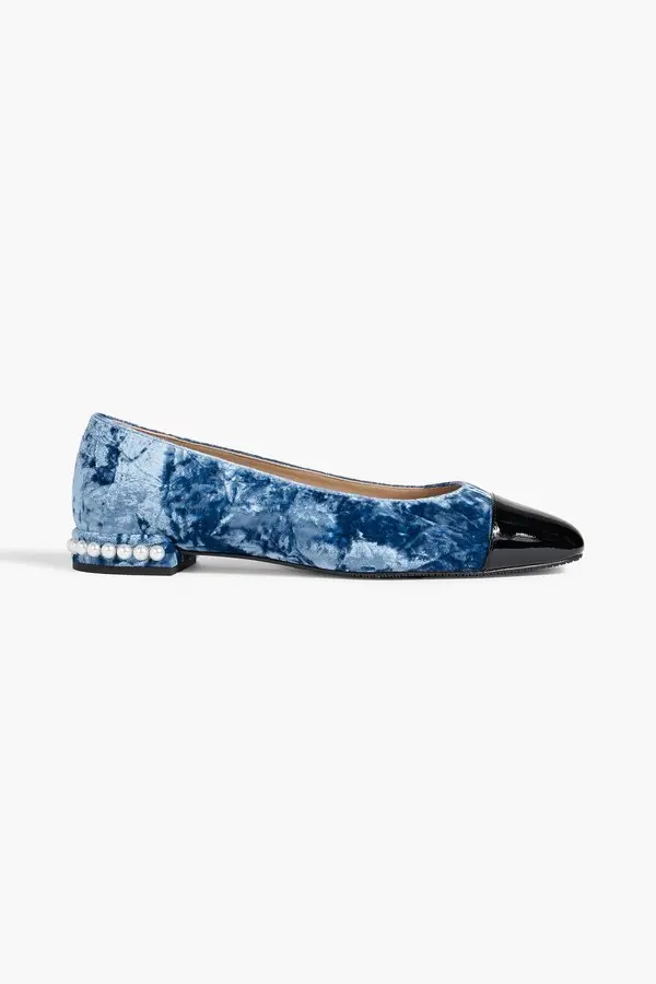 STUART WEITZMAN Pearl Embellished Ballet Flats