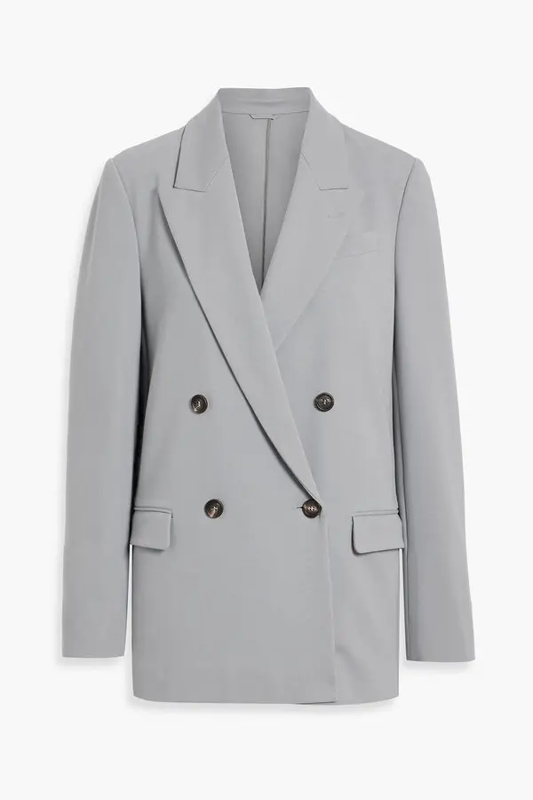 Brunello Cucinelli Double-breasted Blazer - Light Gray