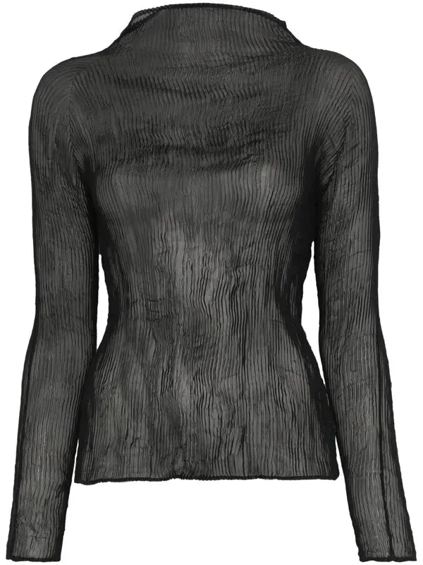 Issey Miyake Chiffon Twist Top