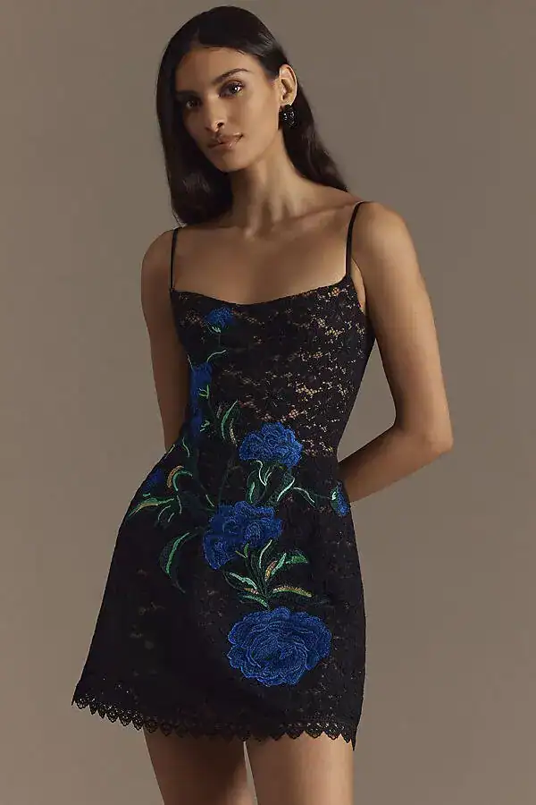 lace plunging neckline dress Rose Garden A-Line Wedding Dress – Brydealo main image 0