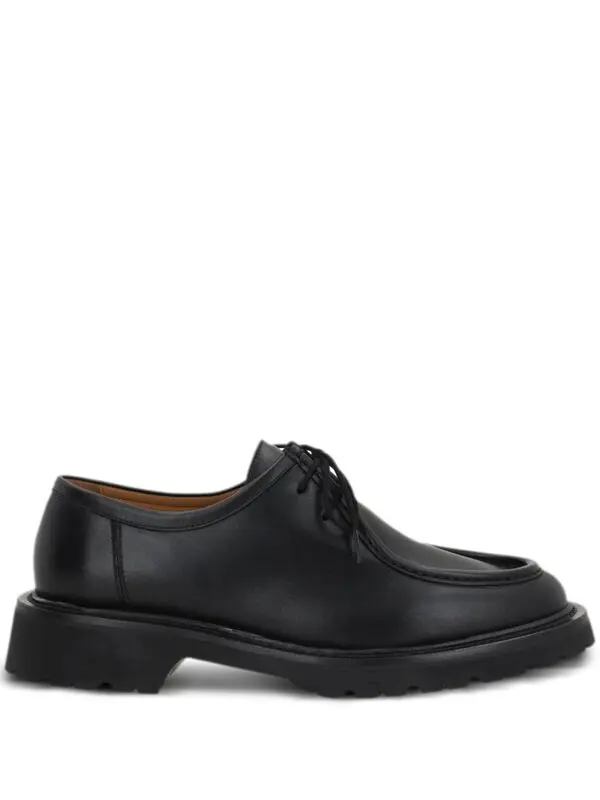 Legres Smooth Leather Lace-up Shoe - Black