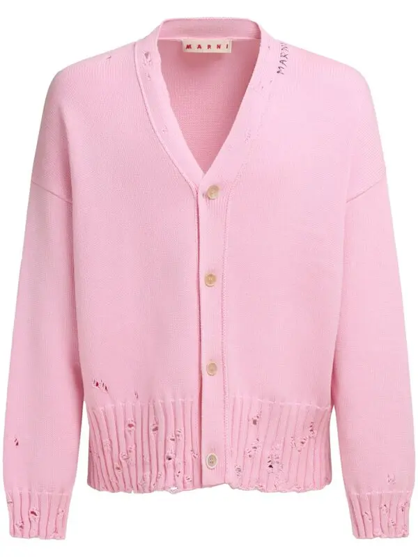 Marni Distressed Cardigan - Pink
