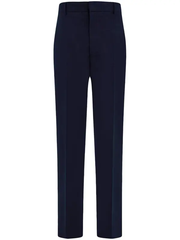 FERRAGAMO Organic Cotton Trousers - Blue