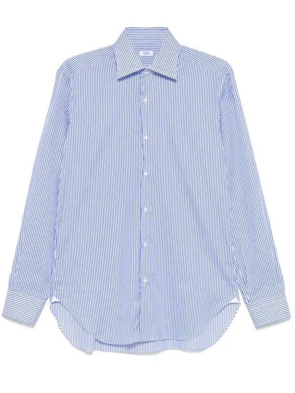BARBA NAPOLI Striped Shirt - Blue