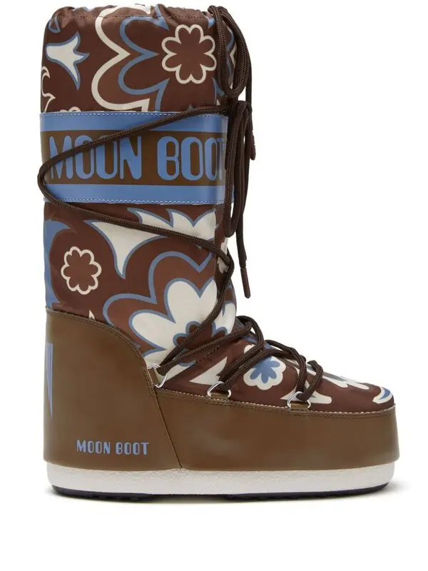 Moon Boot Icon Floral-print Boots