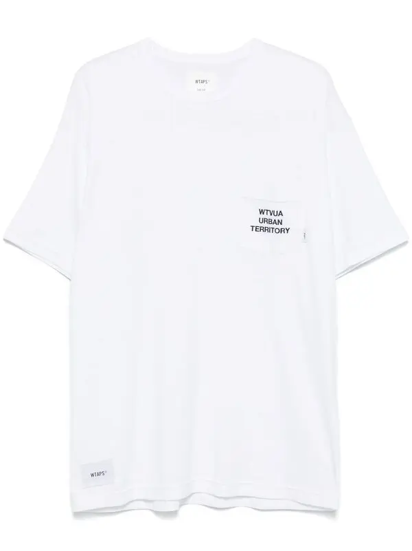 WTAPS Slogan-embroidered T-shirt - White