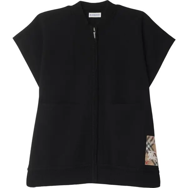 Burberry Check Label Wool Blend Cape