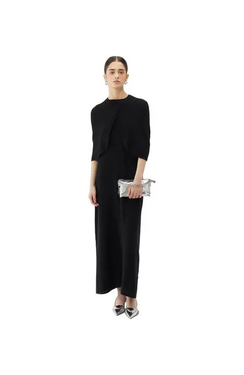 GOBI MONGOLIAN CASHMERE Capelet - Black