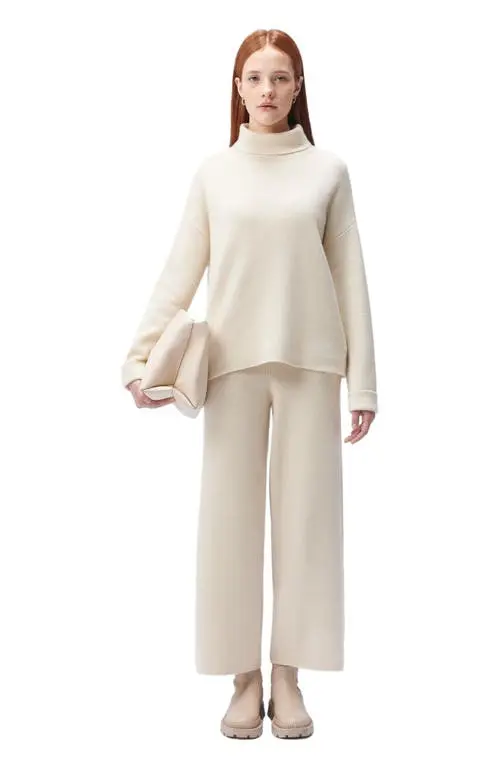 GOBI MONGOLIAN CASHMERE Organic Roll-neck Sweater - Off White