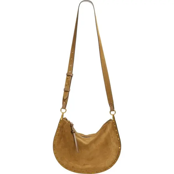 Isabel Marant Oskan Soft Zipped Shoulder Bag - Taupe