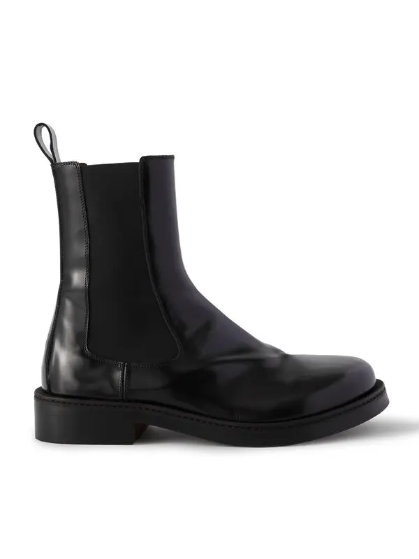 Alexander McQueen Leather Chelsea Boots - Black