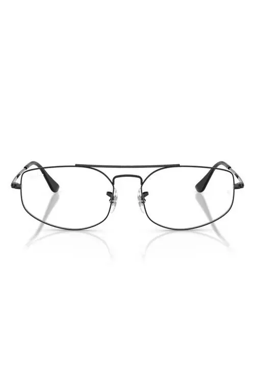 Ray-ban 56mm Irregular Optical Glasses - Black