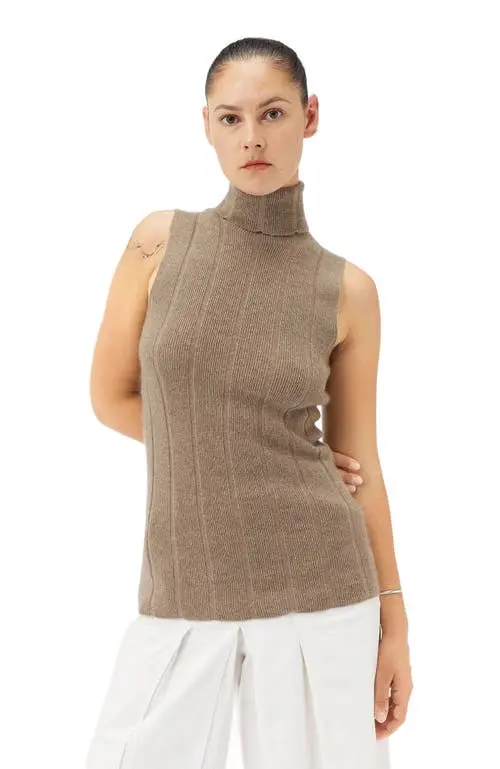 GOBI MONGOLIAN CASHMERE T-neck Cashmere Top