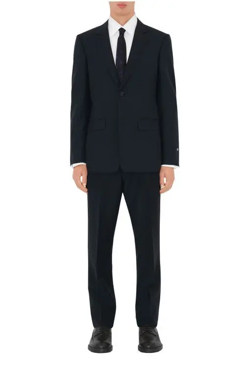 Burberry Wool Mohair Tailored Jacket - Navy