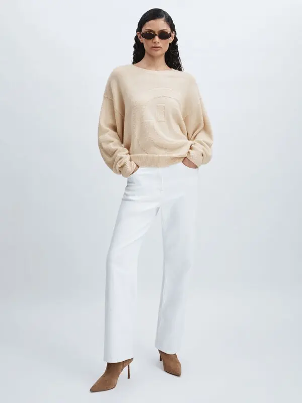 CRUSH Collection Smiley-face Cashmere Jumper