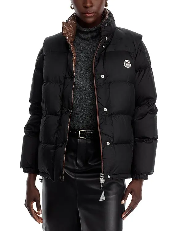 Moncler Re/icons Verone Reversible Puffer Jacket - Black