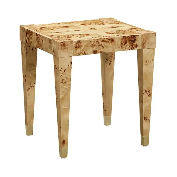 TOV FURNITURE Brandyss Burl End Table - Light Brown