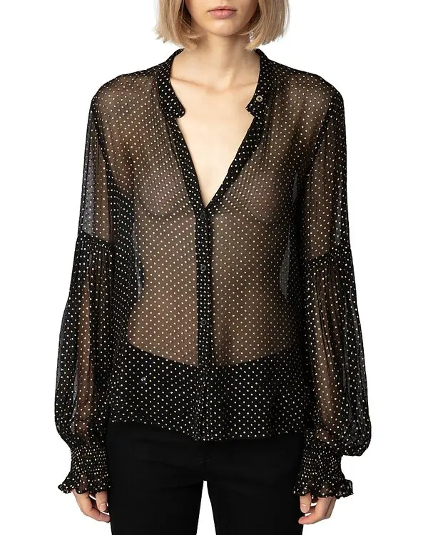 Zadig&Voltaire Tandy Mousseline Sparkle Top