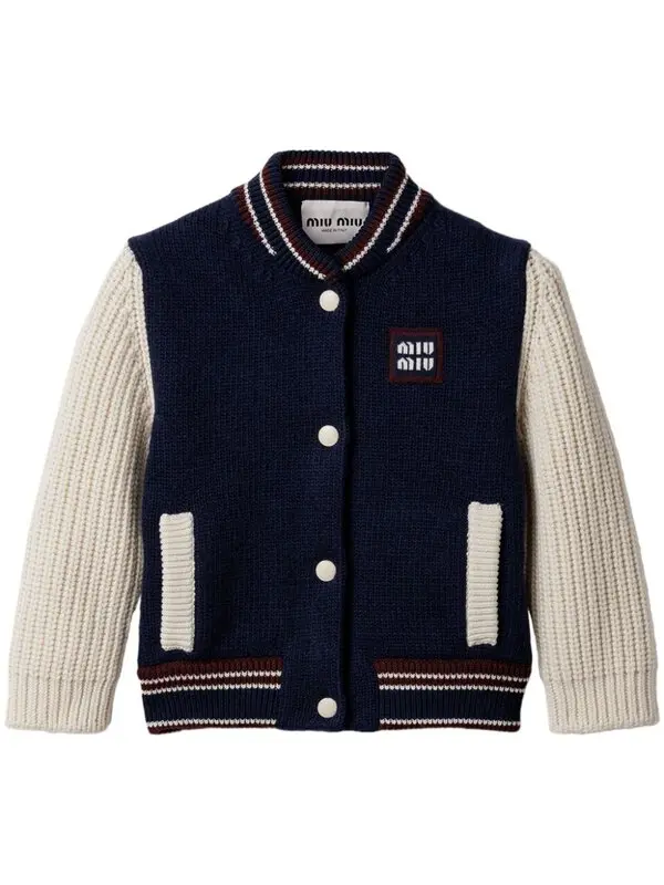Miu Miu Ribbed-knit Cardigan