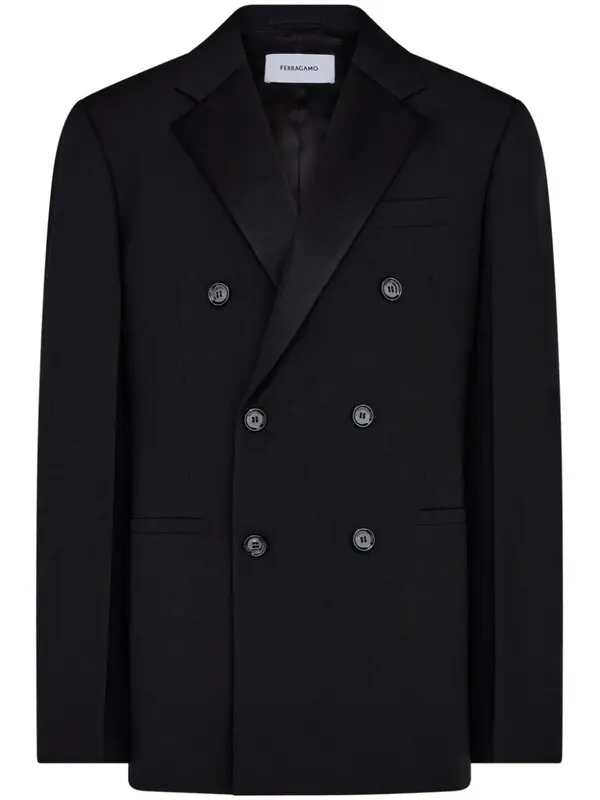 FERRAGAMO Peak-lapel Double-breasted Blazer