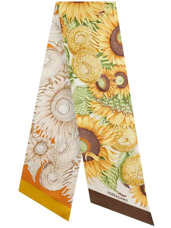 FERRAGAMO Sunflower Print Bandeau - Yellow