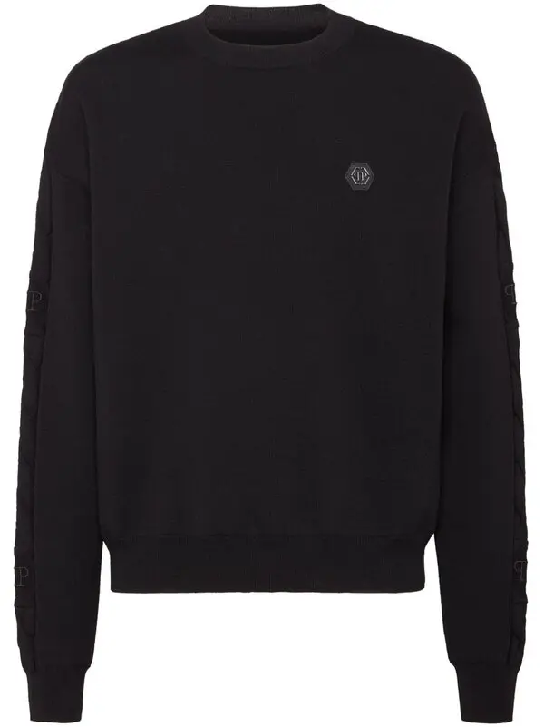 Philipp Plein Logo-patch Sweatshirt - Black
