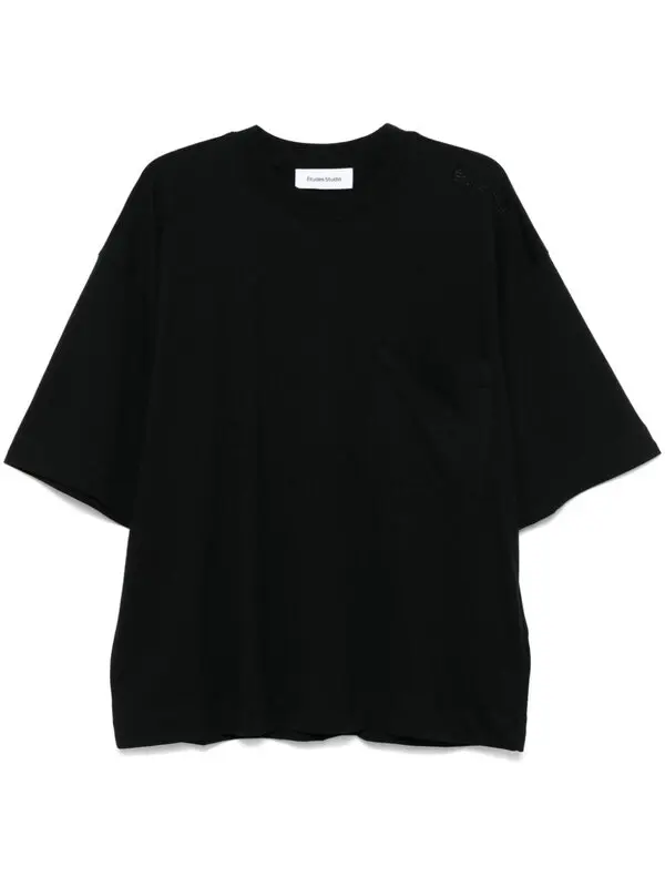 ÉTUDES STUDIO Patch-pocket T-shirt - Black