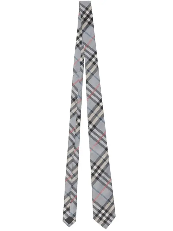 Burberry Silk Neck Tie In Grey - 49% Off | Editorialist