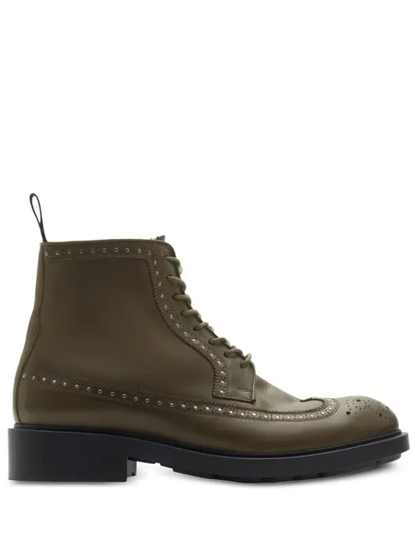 Burberry Studded Leather Ankle Boots