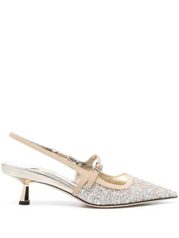 JIMMY CHOO 45mm Didi Pumps - Gold