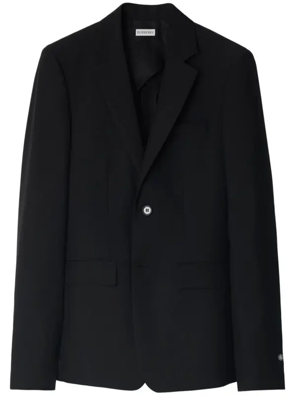 Burberry Single-breasted Blazer - Black