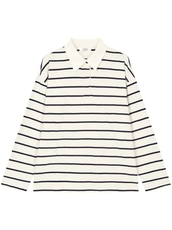 STUDIO TOMBOY Stripped Polo Top