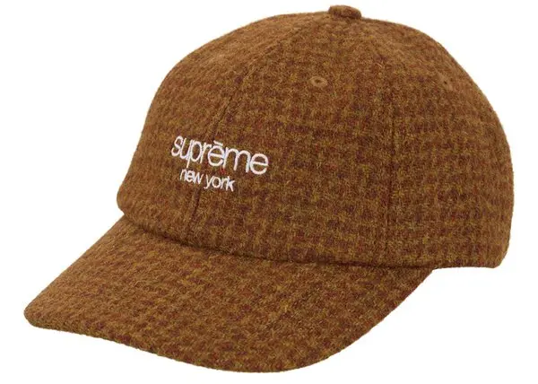 Supreme Harris Tweed 6-panel Cap - Brown