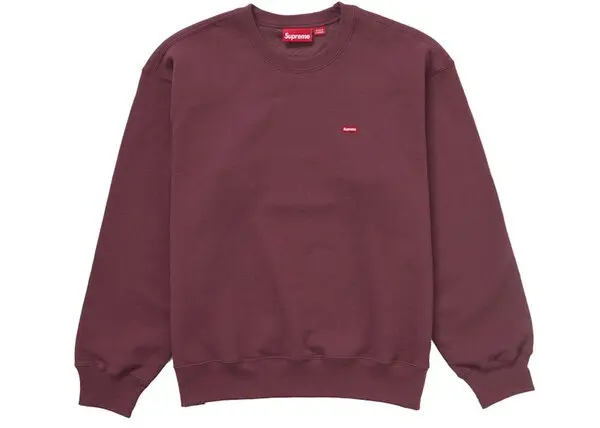 Supreme Small Box Crewneck Sweatshirt - Plum