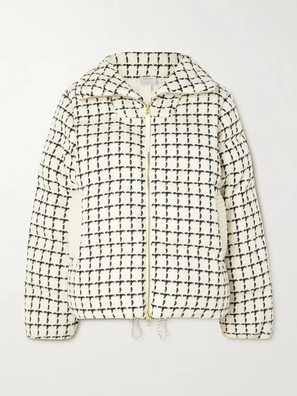 Varley Eugene Checked Wool-blend Tweed Jacket