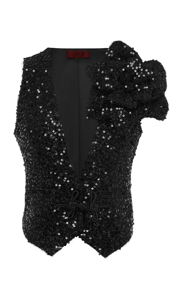 LEO LIN Anna-may Sequined Vest