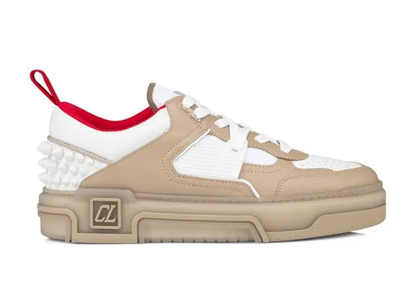 CHRISTIAN LOUBOUTIN Astroloubi Flat Sneakers - Saharienne/white