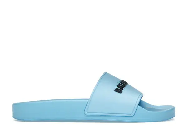 Balenciaga Pool Slide - Blue Sky/black