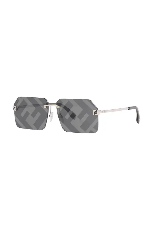 Fendi Rectangle Metal Sunglasses